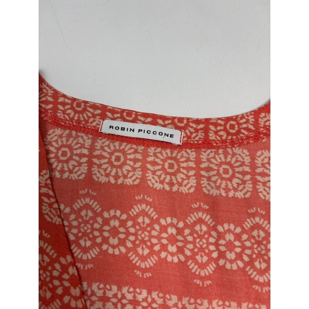 Robin Piccone | Swim | Robin Piccone Isla Print Coral Orange Rayon ...
